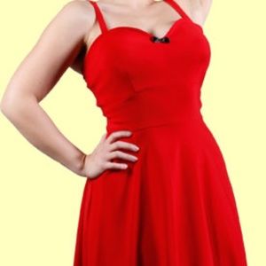 Stop Staring | Dresses | Stop Staring Red Swing Dress Nwt Pinup ...